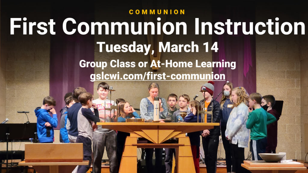 First Communion Class - Good Shepherd Lutheran Church