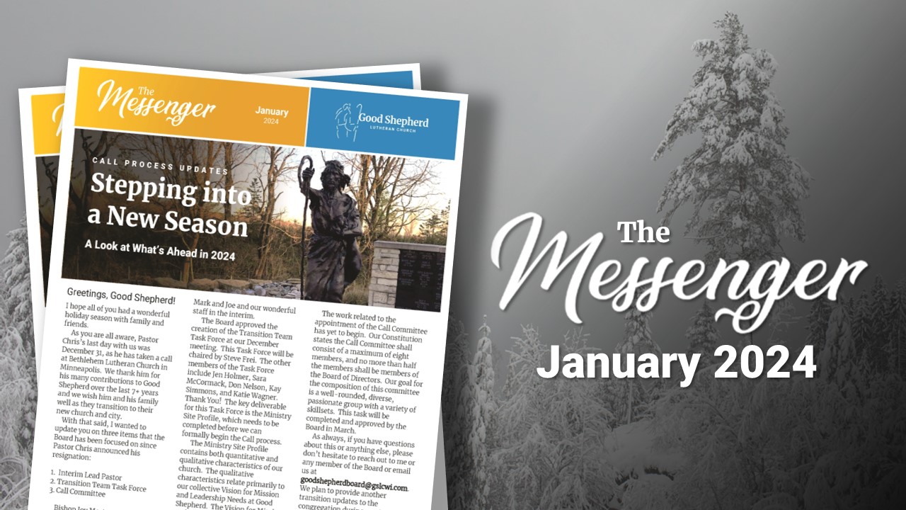 Jump into the new year with the January 2024 Messenger - Good Shepherd ...